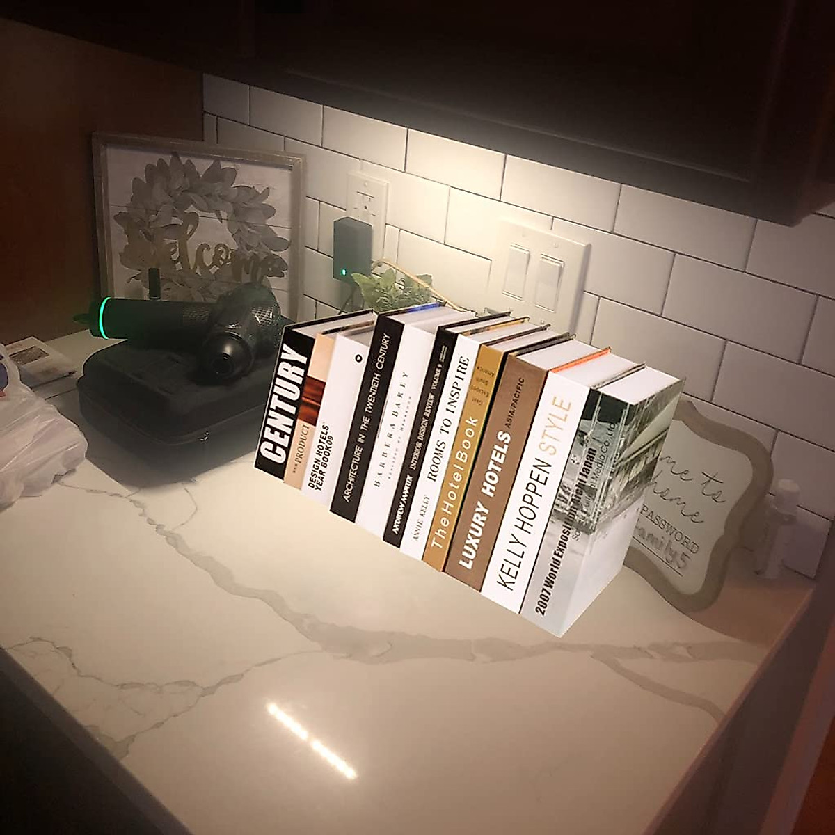 LDOPTO Under Cabinet Lights Wireless Battery Operated LED Closet Lights Without Wiring Counter Stick on Lights with Remote Timer Dimmable for Kitchen Shelf Hallway Stairs, Multiple Colors 4 Pack