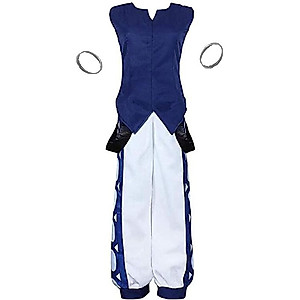 Poetic Walk Anime Costume Mens Blue Cosplay Womens Rimuru Tempest Cosplay Uniform Costume (Mens-2XL, Blue)