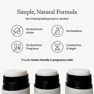 Each & Every All Natural Deodorant for Women & Men - Sensitive Skin, Plant-Based, Baking Soda & Aluminum-Free Deodorant - Clean Long Lasting 24 Hr Odor Control - Citrus & Vetiver Travel Size, 2.5oz