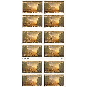 YOSEMITE VALLEY - ALBERT BIERSTADT #4346 Booklet of 20 x 42¢ US postage stamps