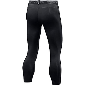 Nike Mens Pro 3/4 Length Training Tight (Black, Medium)