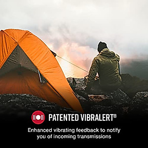 Cobra ACXT645 Waterproof Walkie Talkies for Adults - Rechargeable, 22 Channels, Long Range 35-Mile Two-Way Radio Set (2-Pack), Black and Orange