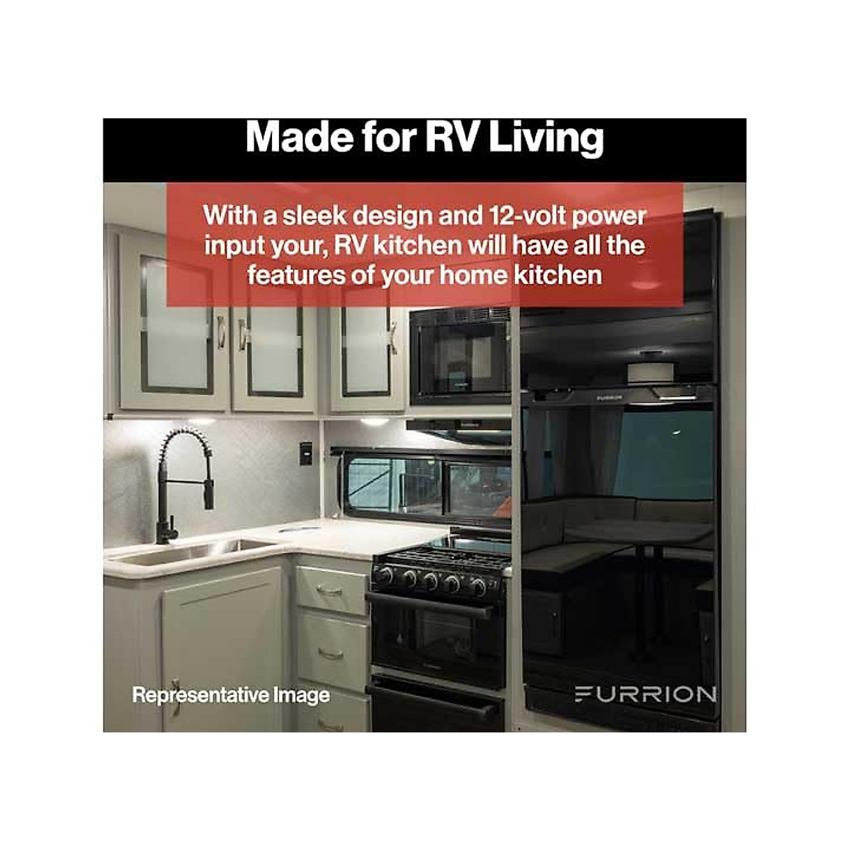 Furrion 111401 8 Cu.ft. Dc Right Hinge Ref. Blk