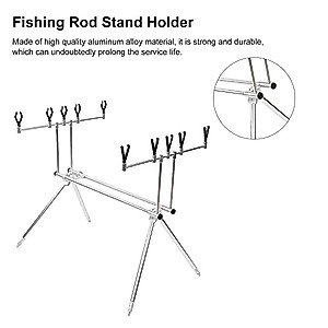 Fishing Tackle Tools, Fishing Rod Stand Holder Easy to Carry Aluminium Alloy Material for Outdoor for Fishing