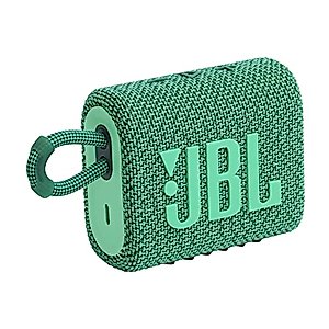 JBL Go 3 Eco: Portable Speaker with Bluetooth, Built-in Battery, Waterproof and Dustproof Feature - Green