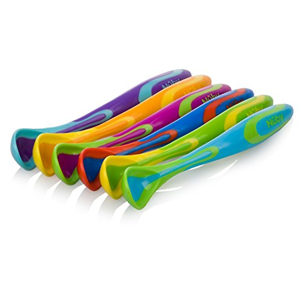 Nuby 6 Piece Fun Feeding Spoons