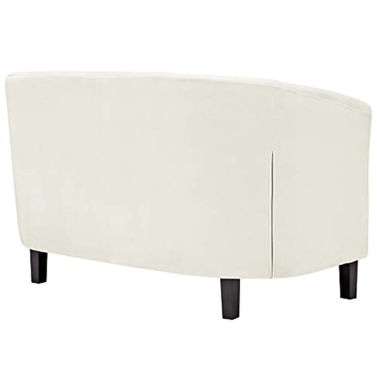 Modway Prospect Velvet Upholstered Contemporary Modern Loveseat In Ivory