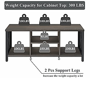 FATORRI Rustic Coffee Table for Living Room, Farmhouse Dark Wood Center Table, Industrial Rectangle Cocktail Tea Tables (Walnut Brown)