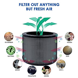 Flintar 2-Pack of True HEPA Replacement Filter O, Compatible with Winix A230 and A231 Air Purifier, 1712-0100-00, Filter Size O, 3-in-1 H13 Grade True HEPA Filter,