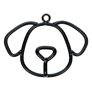 Kikkerland Kobe Metal Hanging Wall Mount Dog Leash Storage Hook Decoration