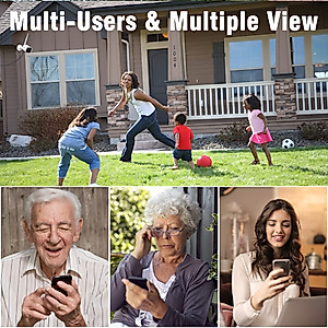 Hugolog 4MP Cameras for Home Security,Outdoor Security Camera 2pc with IP 66 Waterproof,Zone Motion Detection,Clear Two-Way Audio,2K Clear Night Vision,US Cloud Storage/SD Slot,Compatible with Alexa