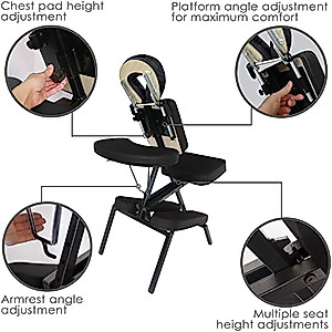 INNER STRENGTH Portable Massage Chair Package A-Lite – Strong Aluminum, Highly Adjustable, Weighs only 16.5lbs