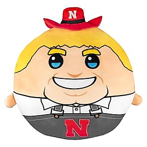 Bleacher Creatures Sleep Squad Nebraska Huskers Herbie 12" Mascot Kiri Cloud Pillow Plushie - Official Collegiate Plush