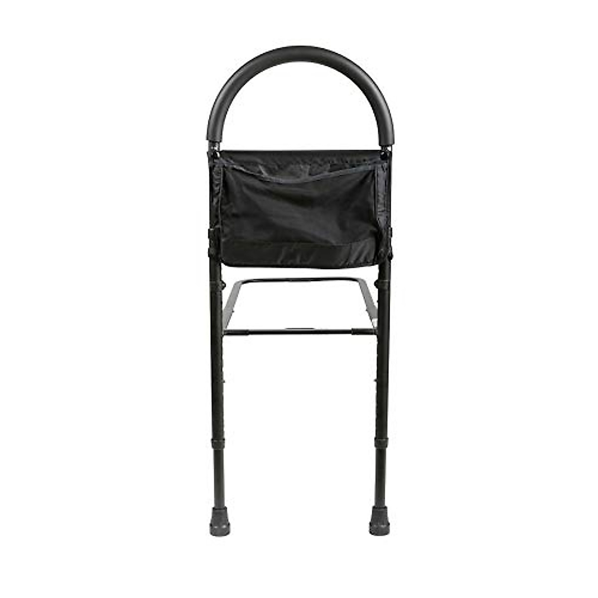 Medline Bed Assist Bar with Storage Pocket, Height Adjustable Bed Rail for Elderly Adults, Assistance for Getting In and Out of Bed at Home