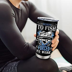 Pudmaple Fishing Gifts for Men, Unique Fishing Gifts for Dad/Grandpa/Boys, Gifts for Fisherman, Dad/Papa Fishing Gift, Fisherman Gifts, Birthday Gift for Mens Who Love to Fish, Fish Gifts Tumbler 20oz