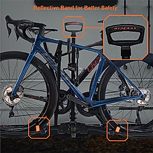 HYPERAX Volt RV -Approved Hitch Mounted 2 E Bike Rack Carrier for RV,Camper,Motorhome,Trailer,Toad with 2" Class 3 or Higher Hitch Receivers -Fits Up to 2X 70lbs E Bikes with Up to 5" Fat Tires