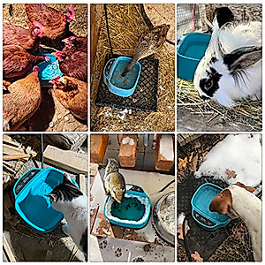 Heated Water Bowl for Dog & Cat, Outdoor Heated Dog Bowl Provides Drinkable Water in Winter, Heated Pet Bowl for Outside, Smart Thermal-Dish for Rabbit, Chicken, Duck, Squirrel, 0.8 Gallon 35 Watts