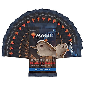 Magic: The Gathering Commander Legends: Battle for Baldur’s Gate Set Booster Box | 18 Packs (270 Magic Cards)