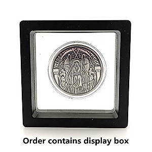Valar Morghulis Antique Silver Coin Collection HOBO Skull Art Scythe Grim Reaper Punk Eagle Coin
