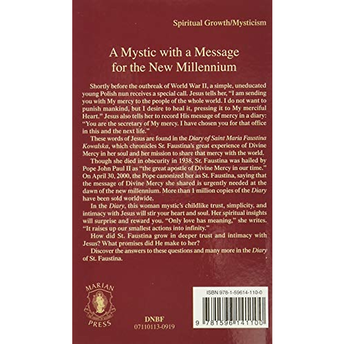 Diary: Divine Mercy in My Soul