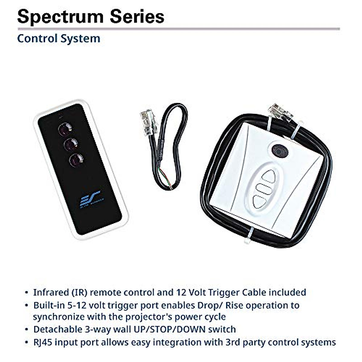 Elite Screens Spectrum, 180-inch Diag 4:3, Electric Motorized 4K/8K Ready Drop Down Projector Screen, ELECTRIC180V