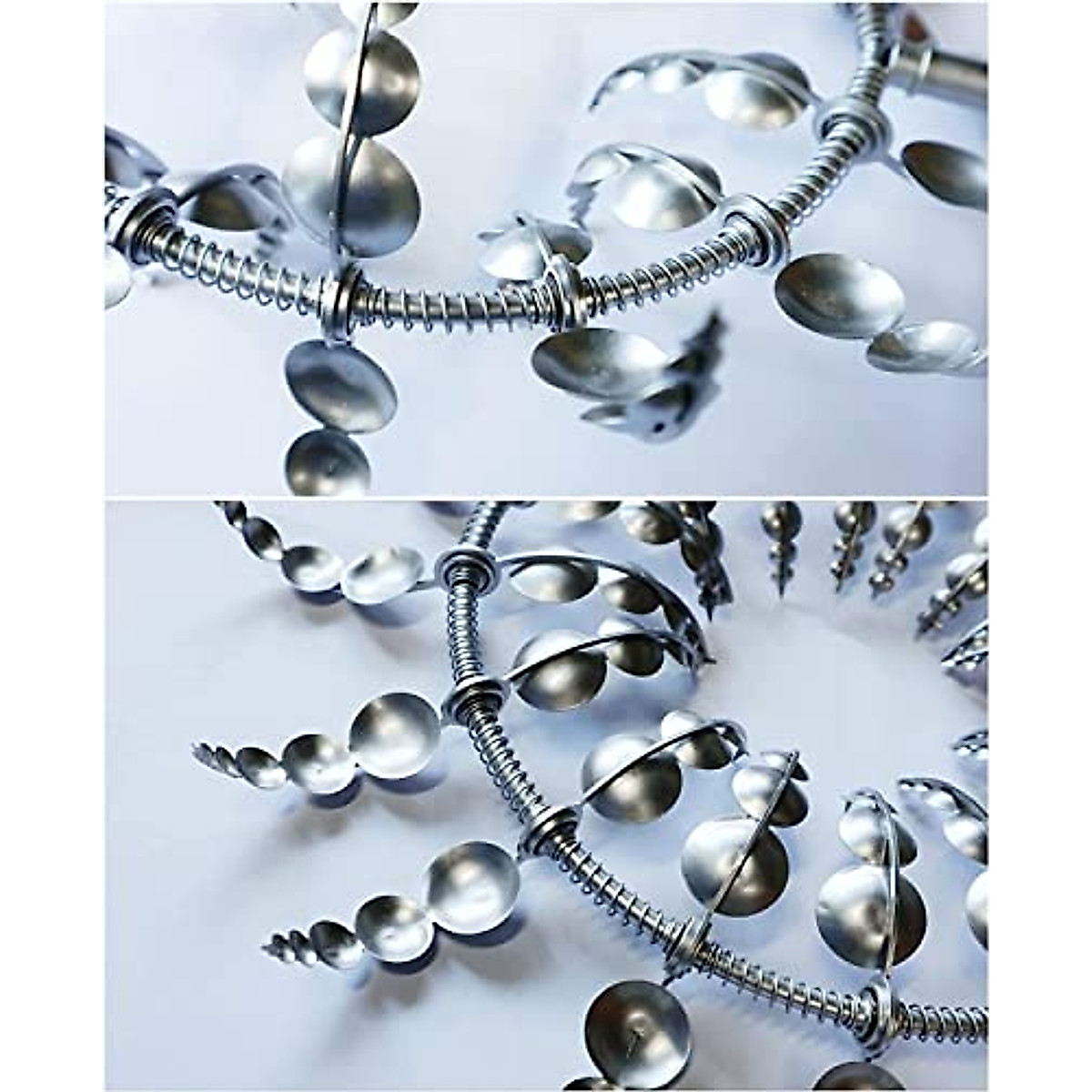 Kinetic Metal Wind Spinners - 3D Magic and Unique Wind Spinner for Outdoor Garden,Yard & Lawn Decration - 360° Dual Rotors Wind Mill with Modern Functionality