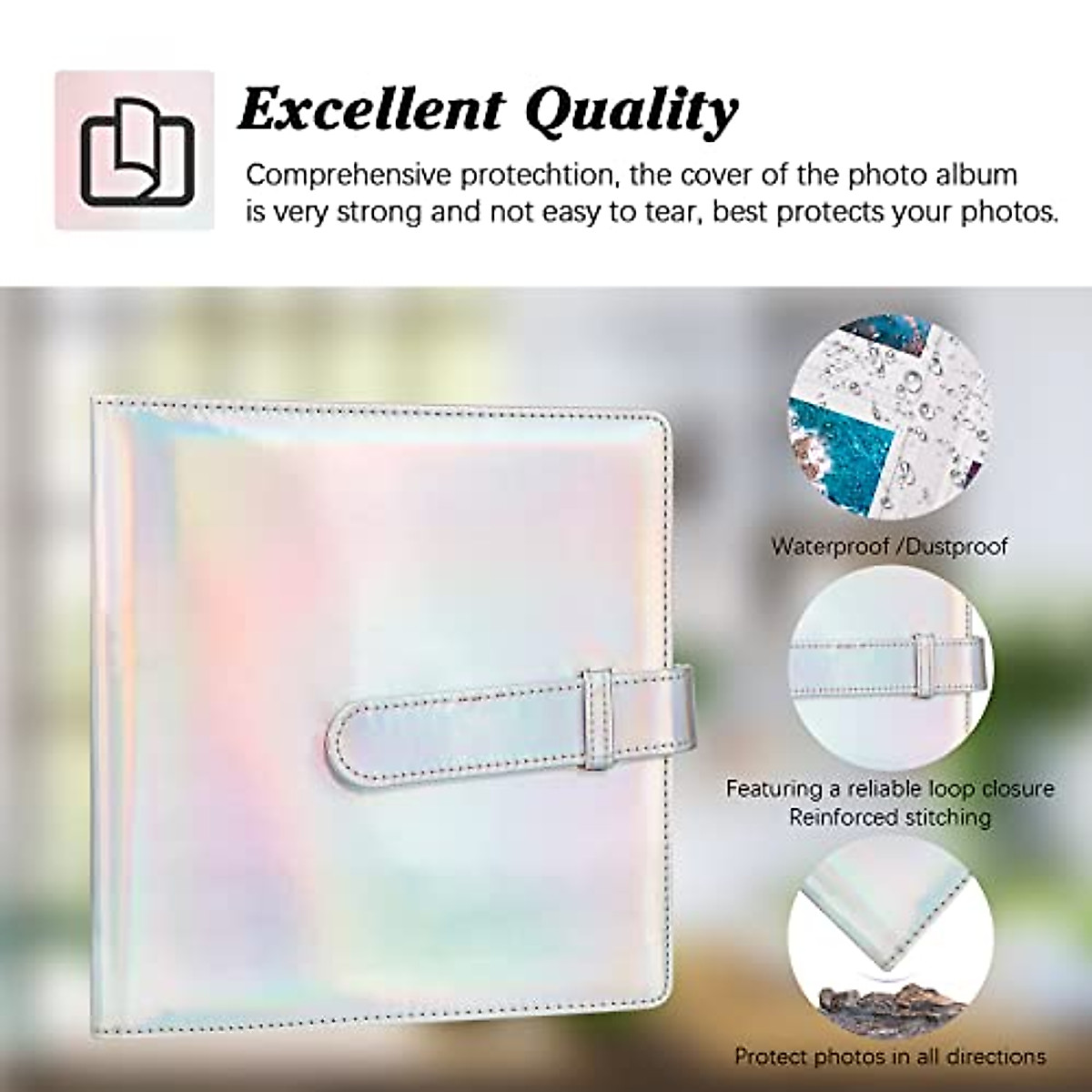 256 Photos Album for Fujifilm Instax Mini Camera, Polaroid 2”x3” ZINK Pictures, 2x3 Photo Album Book for Fujifilm Instax Mini 11 12 9 90 70 40 8 Instant Camera, Polaroid Snap PIC-300 Z2300 Camera