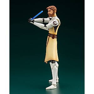 Kotobukiya Star Wars: The Clone Wars: OBI Wan Kenobi ArtFX+ Statue, Multicolor