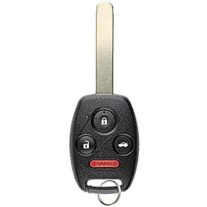 KeylessOption Keyless Entry Remote Control Uncut Car Ignition Key Fob Replacement for OUCG8D-380H-A