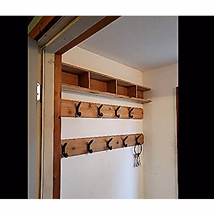 Spikes by Mike 10 REPURPOSED Railroad Spike Coat Hooks Coat Rack Tool Shop Hangers Double Bent