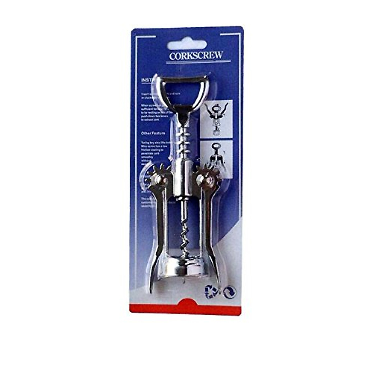 Wing Corkscrew Wine Opener by HQY - Premium All-in-one Wine Corkscrew and Bottle Opener - Risk Free Money-back!