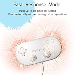 ELECOM Gamepad Converter for Wii Controllers, Support Wii Game Classic Controller and Classic Controller Pro, Only Compatible with Windows PC 39 inch Cable Length (JC-W01UWH)