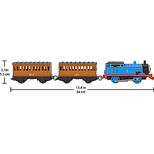 Thomas & Friends Thomas Annie & Clarabel, battery-powered motorized toy train for preschool kids 3 years and up [Amazon Exclusive]