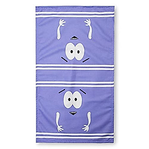 South Park Towelie Hand Towel - 24-Inch Blue Cotton Bath & Kitchen Towels - Absorbent Soft Face Wash Cloth, Tea Towel - Fun Novelty Bathroom Decor - South Park Collectibles - Kid, TV Series Fan Gift
