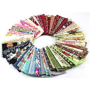 50pcs 1010cm Fabric Patchwork Craft Material Batiks Mixed Squares Bundle