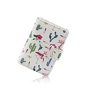 DKEnjoy PU Leather 20 Pockets Photo Album for Fujifilm Instax Mini 8/9/7s/25/70/90 Instant Camera Film, 3 Inch Pictures (White)