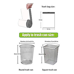 Besli 2 Gallon Drawstring Trash Bag Small Garbage Bag,100 Counts(White, 2 Gallon)