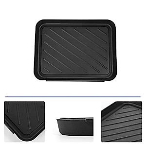 BESPORTBLE Multi-Purpose Boot Tray Mat, Dog Bowl Tray, Shoe Mats for Entryway Indoor & Outdoor, Multi-Purpose Tray for Pets, Garden, Shoes 15. 7 X 11. 79 inch