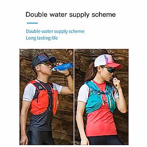 Trail Running Backpack,12L High Capacity Vest Bag,Designed for Trail Running(Blue S/M)