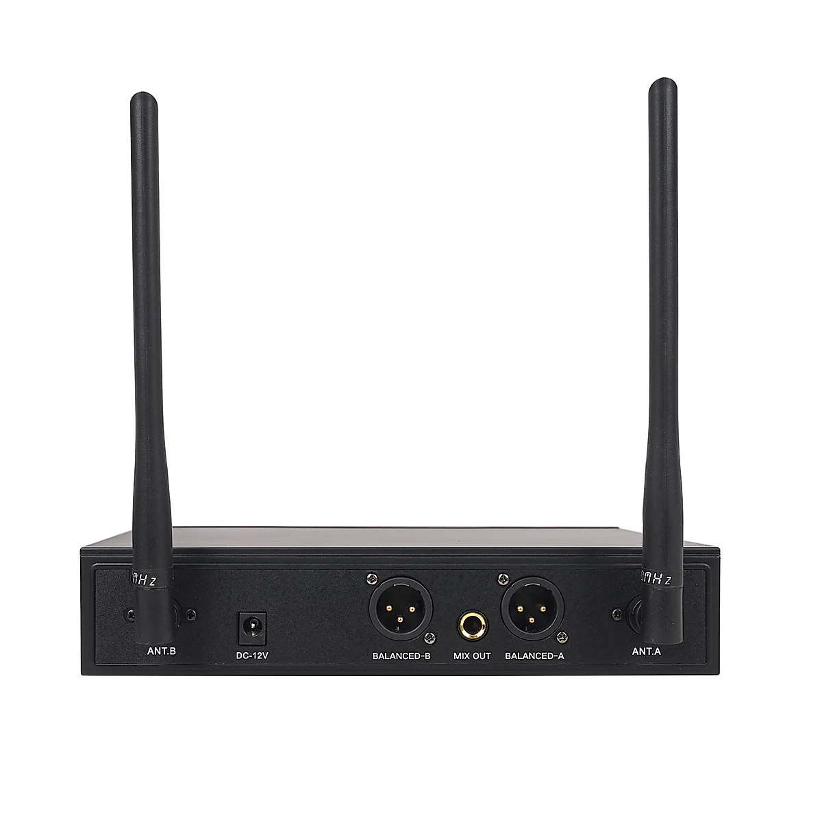 Sound Town SWM10-U2HH Professional Dual-Channel UHF Wireless Microphone System with 2 Handheld Mics, for Church, Business Meeting, Outdoor Wedding and Karaoke