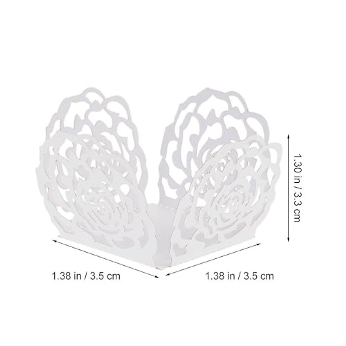 Kichvoe Gift Wrapping Paper Chocolate Packing Paper 100pcs Candy Cups Truffle Wrapper Muffin Liner Flared Paper Baking Cup Cupcake Case Tray for Bridal Shower Birthday Wedding Wedding Decor