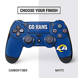 Skinit Decal Gaming Skin compatible with PS4 Pro/Slim Controller - Officially Licensed NFL Los Angeles Rams Team Motto Design