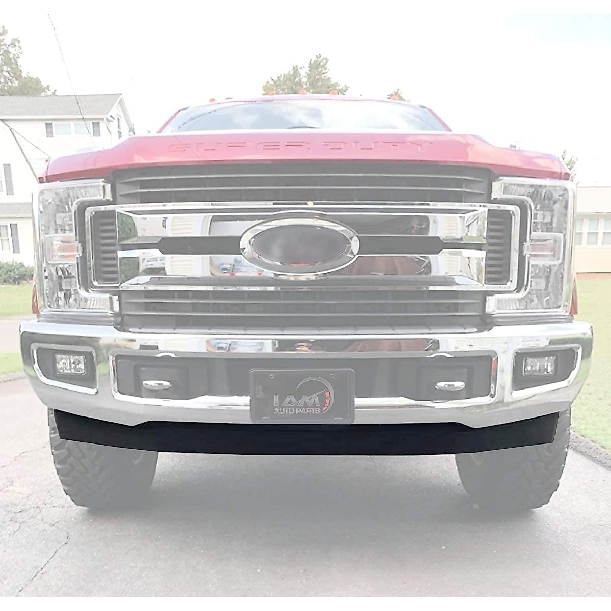 IAMAUTO 16019 Front Lower Air Deflector Valance Panel Black 2WD For 2017 2018 2019 Ford Super Duty (Will NOT Fit 2020-2022)