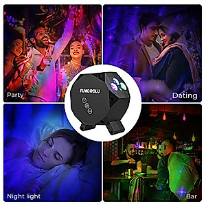 Star Projector for Indoor, Aurora Sky Projector for Bedroom, Dicsco Lamp for Party, Bar, Birthday Party