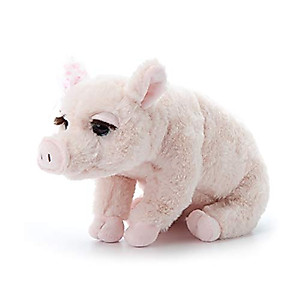 The Petting Zoo, Lash'z Pig Stuffed Animal, Gifts for Girls, Pig Plush Toy 12 inches