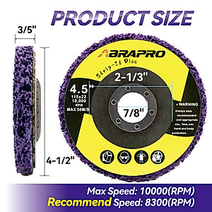 5 PCS Strip Discs 4-1/2" x 7/8" Stripping Wheel for Angle Grinder, Industrial Silicon Carbide Abrasive Wheel for Clean and Remove Paint Coating Rust Welds Oxidation