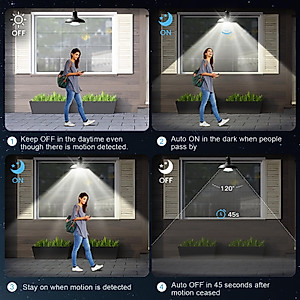 Torkase PAR38 Motion Sensor Flood Light Bulbs, Motion Activated Outdoor Lighting,200 Watt Equivalent(20W) 2000LM, 5000K Daylight,LED Flood Light for Backyard, Garage, Porch, Garden,2 Pack