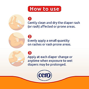 Crema Cero Diaper Rash Cream for Baby with Zinc Oxide and Calendula – High-Strength Diaper Cream for Quick Relief and Protection – Hydrating and Soothing Baby Balm – Calendula 3.9 oz