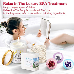 Get Well Soon Gifts for Women, 12Pcs Care Package Feel Better Basket After Surgery, Thinking of You Gift Basket for Best Friend, Birthday Gifts Box with Inspirational Blanket Candle for Women