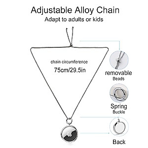 Airtag Necklace, Titanium Rhinestone Airtag Necklace for Adults, Adjustable Air Tag Necklace Kids, Airtag Holder Case Keychain Compatible Apple Airtag